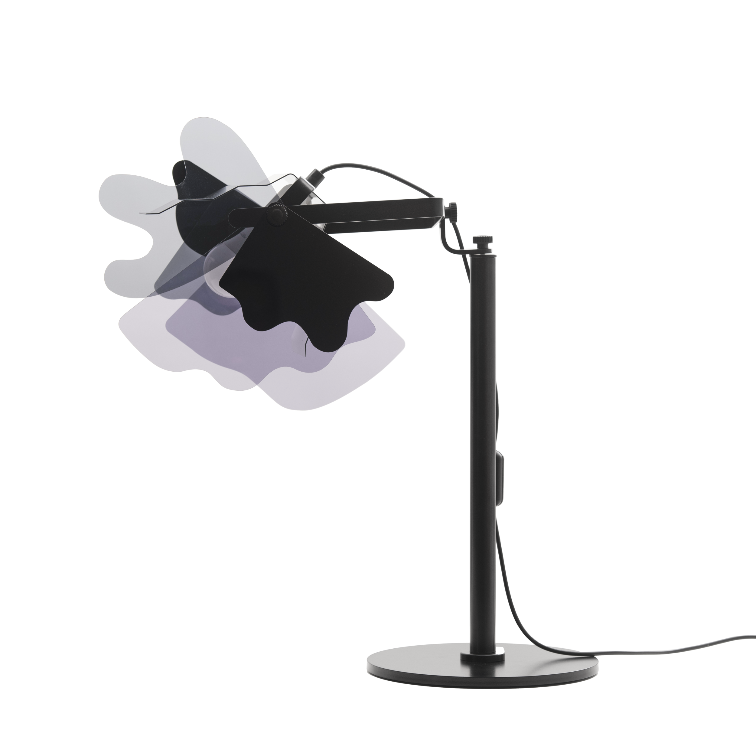 Perhonen pöytävalaisin, musta | Modeo